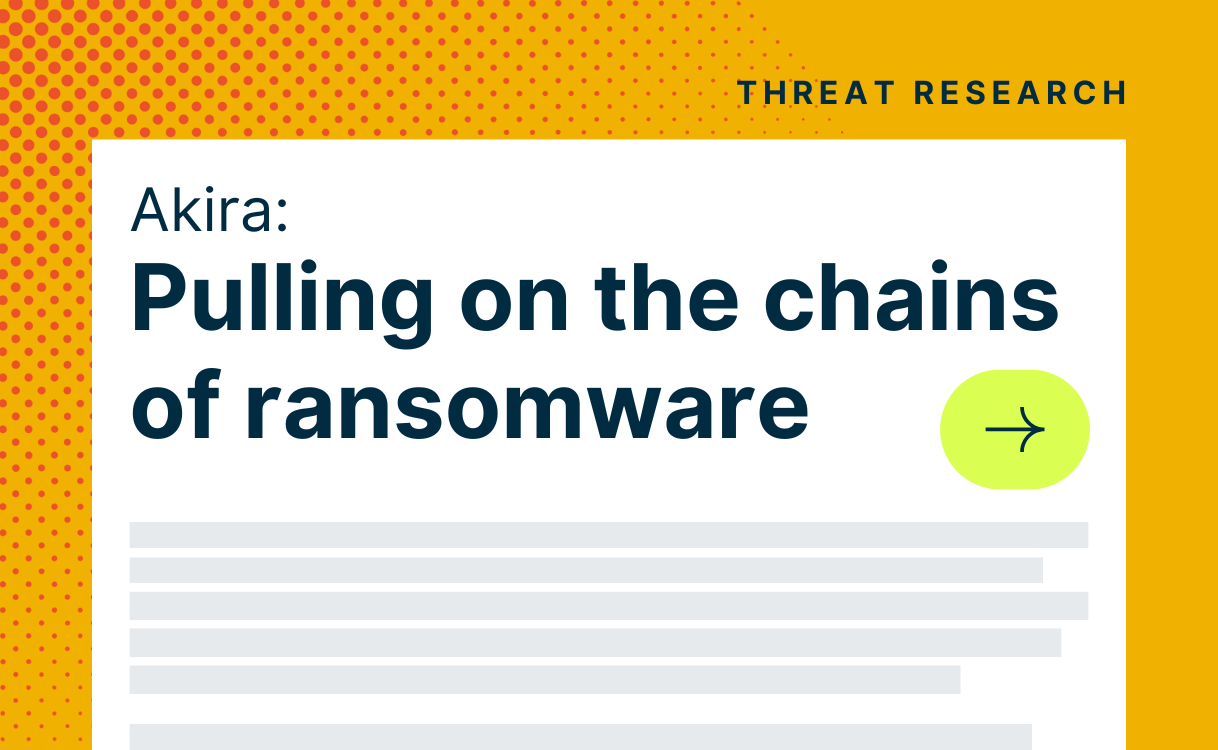Akira: Pulling on the chains of ransomware - Stairwell